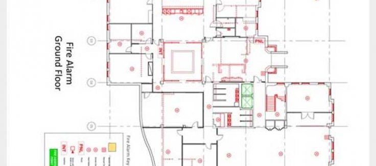 Fire Alarm 2D Design Plans | Bennett Engineering